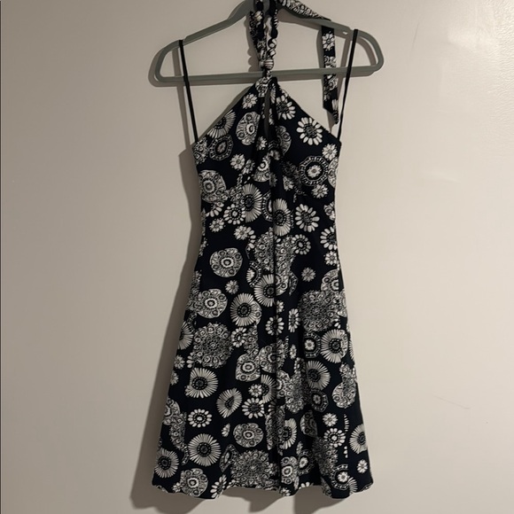 Bethany Mota | Dresses | Bethany Mota Black And White Halter Sundress ...